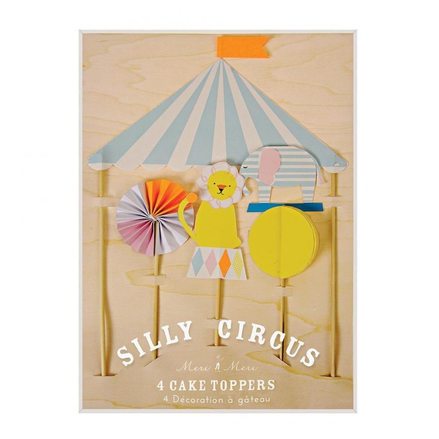 Silly Circus Cake Toppers by Meri Meri – Kate's Safe & Sweet