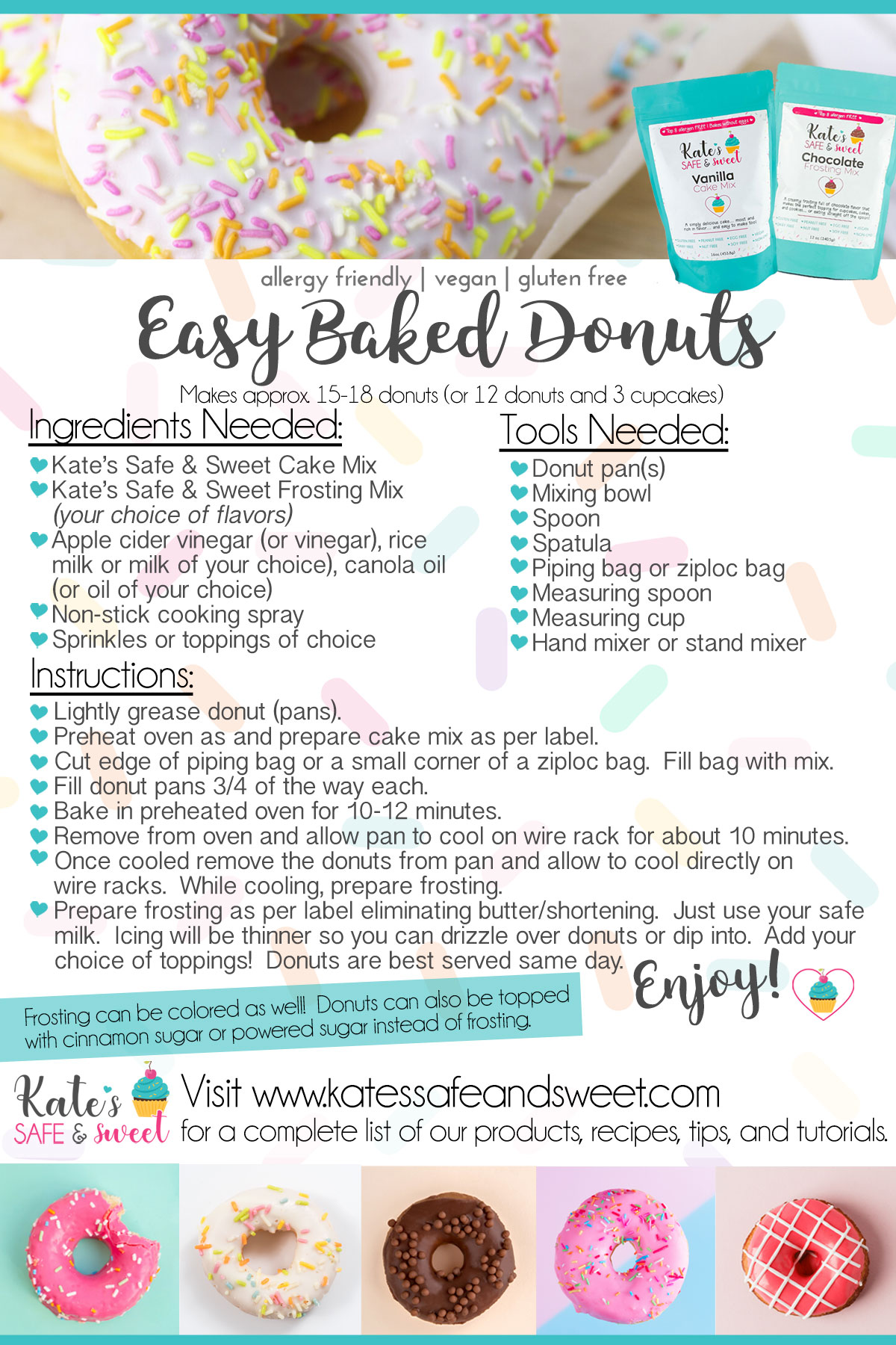 Easy Baked Donuts – Kate's Safe & Sweet