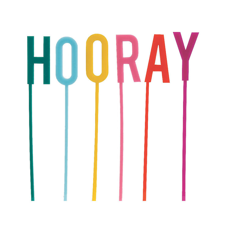 Hooray Cake Topper by Party Partners – Kate's Safe & Sweet