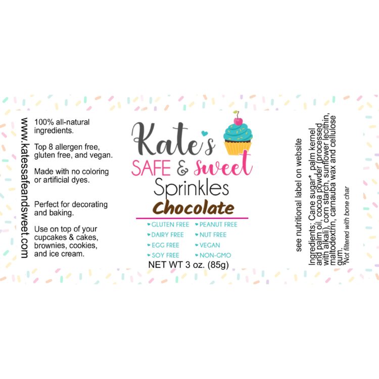 Chocolate Sprinkles – Kate's Safe & Sweet